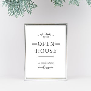 Real Estate Marketing Open House | Open House Welcome Sign | Printable ...