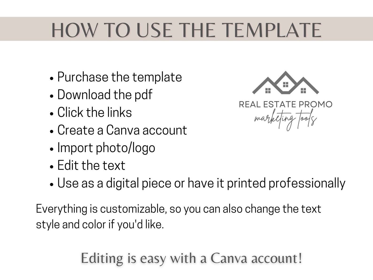 Hello Neighbor Real Estate Flyer: Editable Canva Template (digital ...