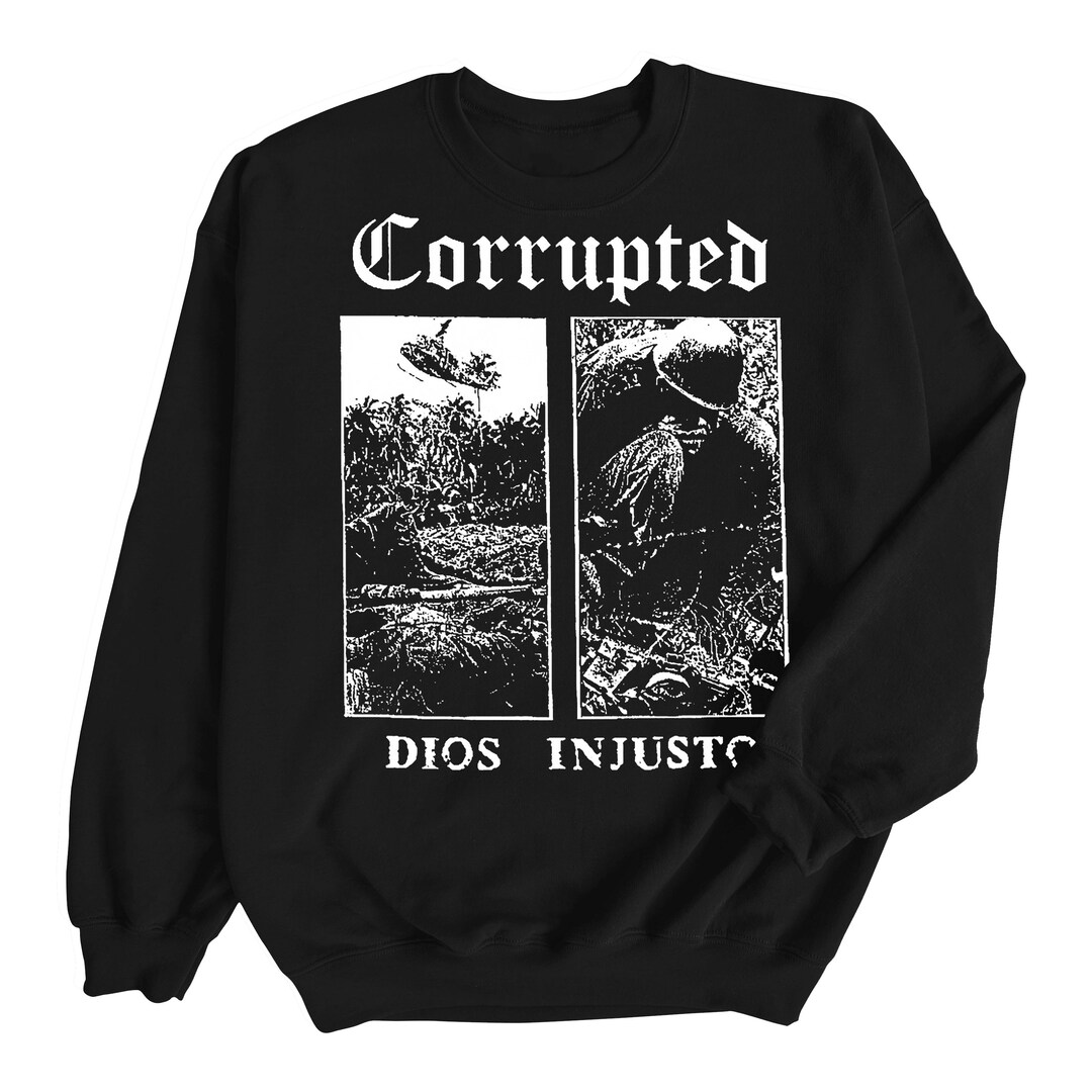 Corrupted 'dios Injusto' Sweater - Etsy
