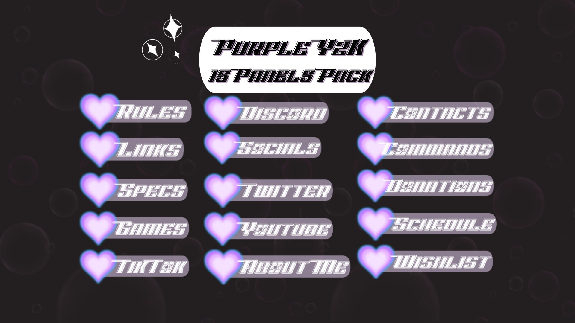 Purple Y2K Panels - Etsy