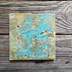 Handmade Ceramic Home Decor, 4x4 Tile, New Apartment Warming Gift ...