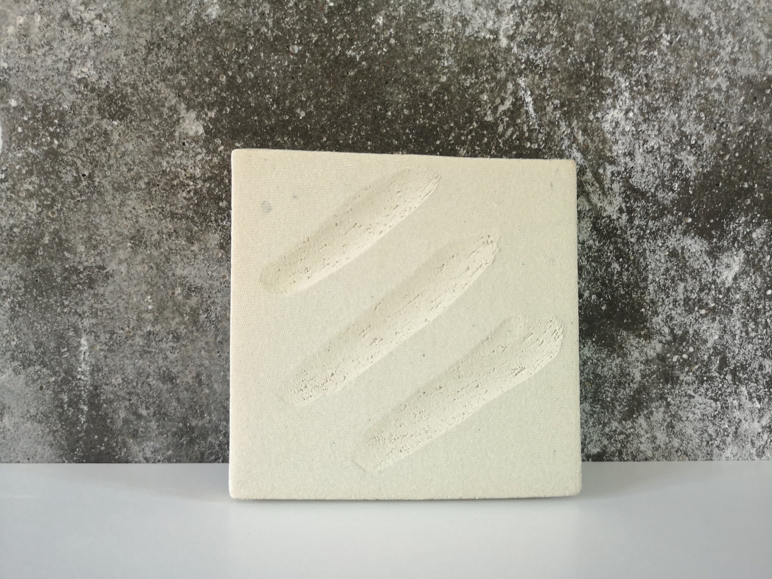 Japanese Style Wall Decor Tiles, Handmade White Floor Tiles, Set of 4 ...