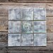 Wall Panel Art Set of 9 Tiles, Rustic Kitchen Wall Decor, Garden Wall ...