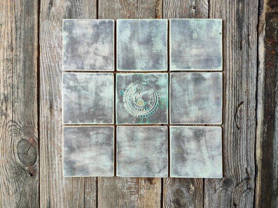 Wall Panel Art Set of 9 Tiles Rustic Kitchen Wall Decor - Etsy