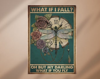 What If I Fall Poster - Etsy