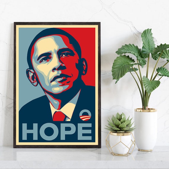 Barack Obama Hope Poster President Poster - Etsy