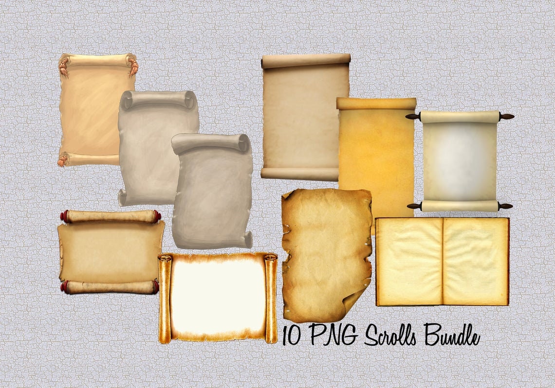 Ancient Paper Scroll Png