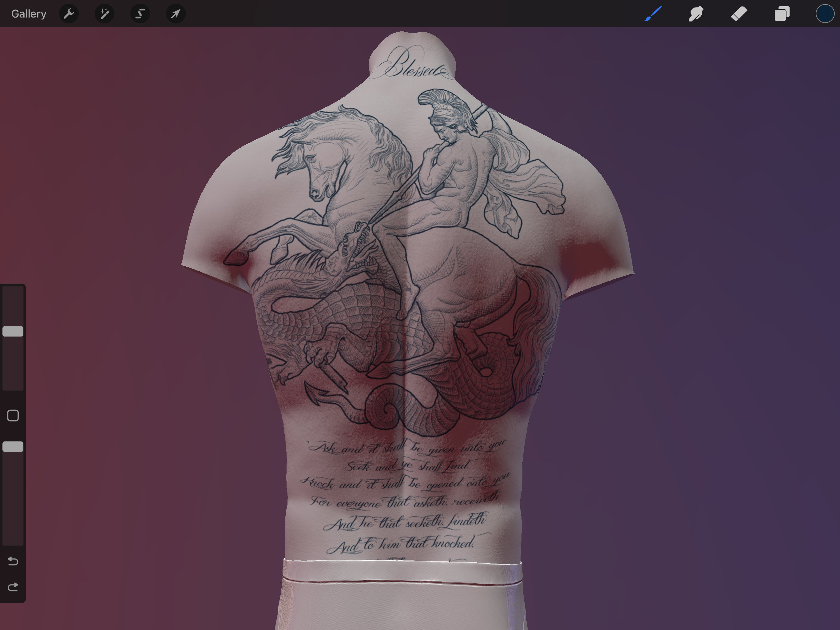 Procreate Tattoo Brushes Heavenly Tattoo Designs Holy Tattoo - Etsy