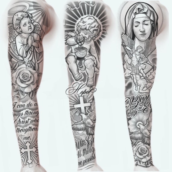 Tattoo Sleeve Designs Religious