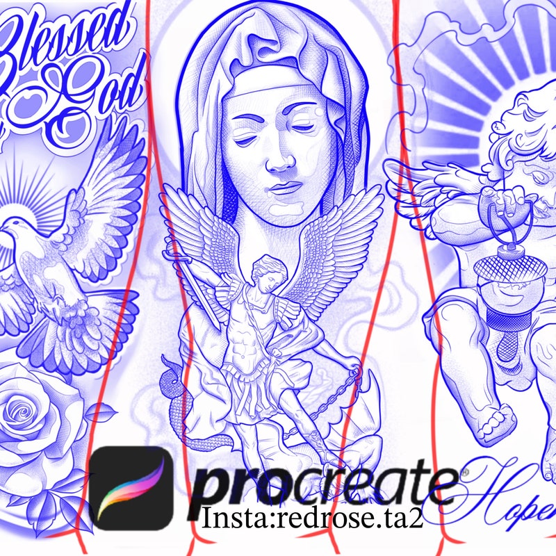 Mens Tattoo Stencils - Etsy