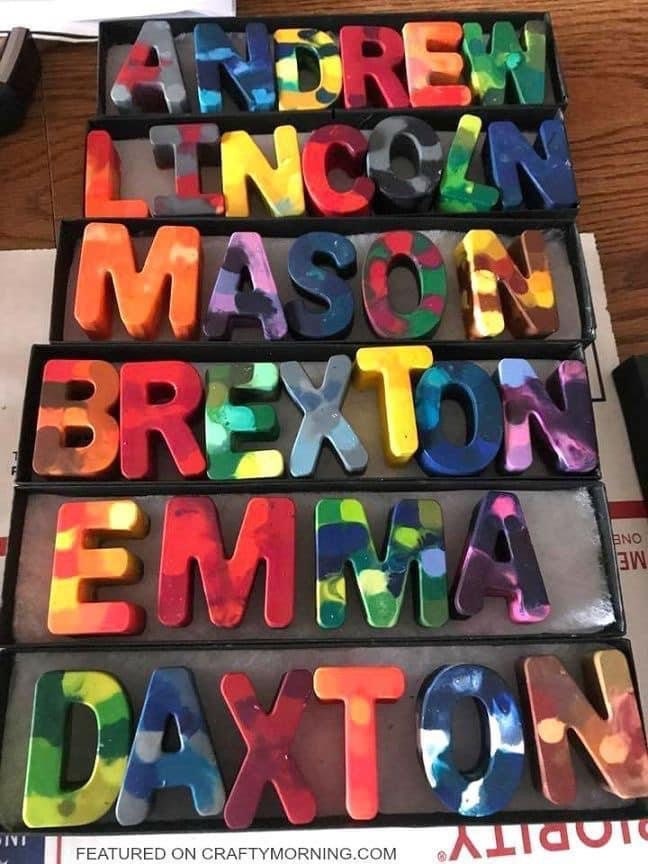 Crayon Alphabet Melts - Etsy