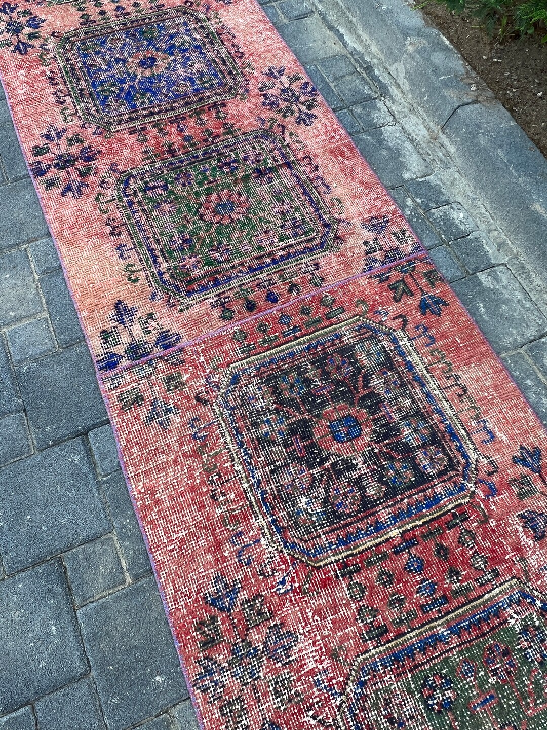 Extra Long Runner, Long Runner Rug, Handmade Long Rug, Patchwork Runner ...