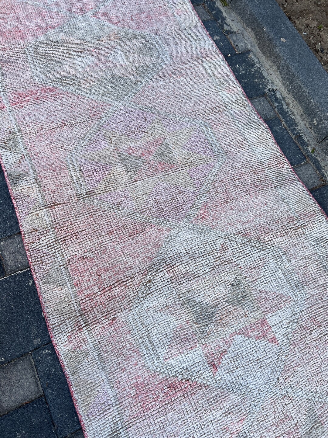 3x13 Runner, Long Runner, Large Runner, Handmade Long Runner, Vintage ...