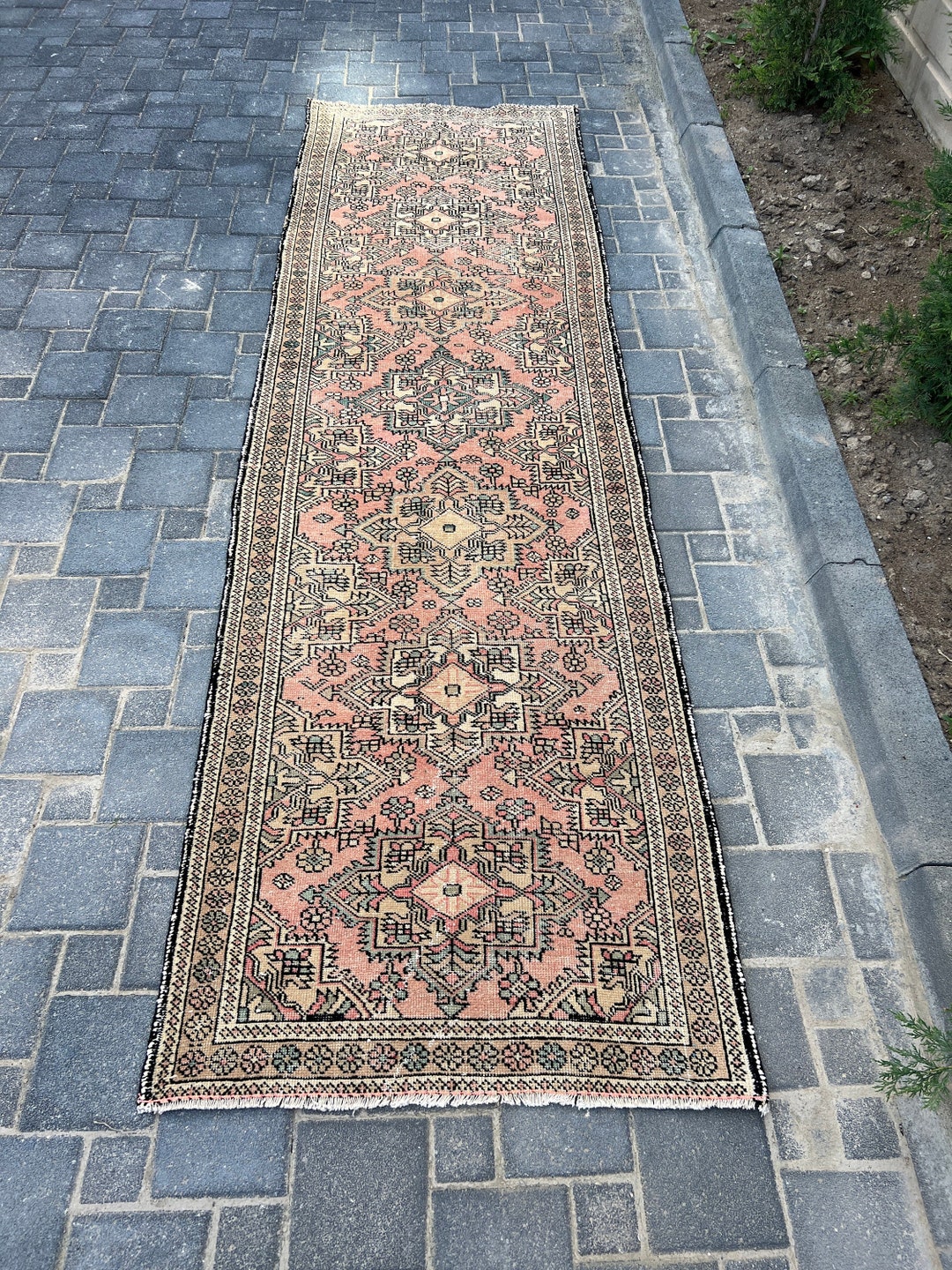 Vintage Runner, Handmade Runner, Special Runner, Geometric Runner ...