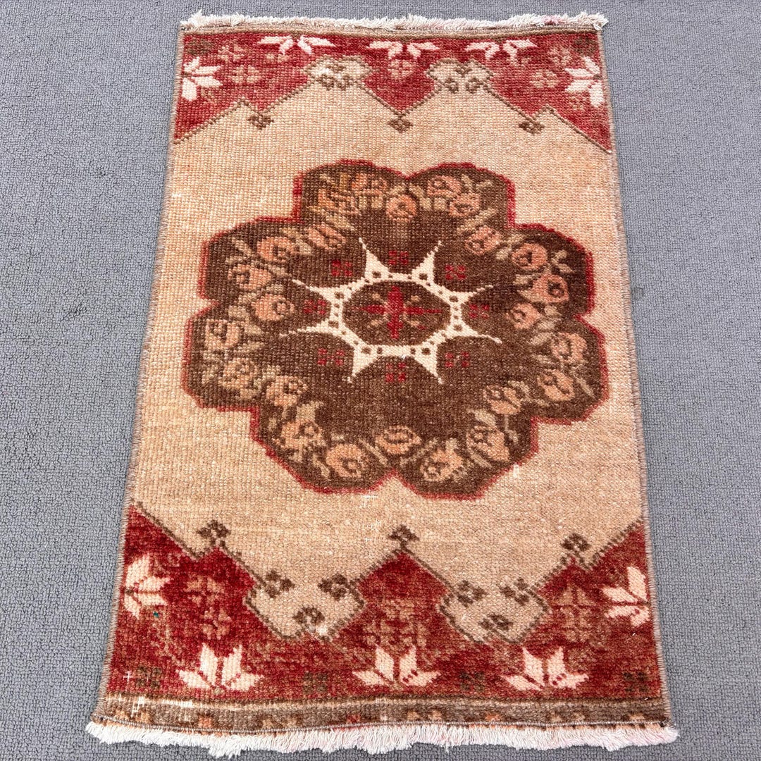 Vintage Rug, 1x2 Small Rugs, Turkish Rug, Oushak Rug, Rugs for Entry, 1 ...