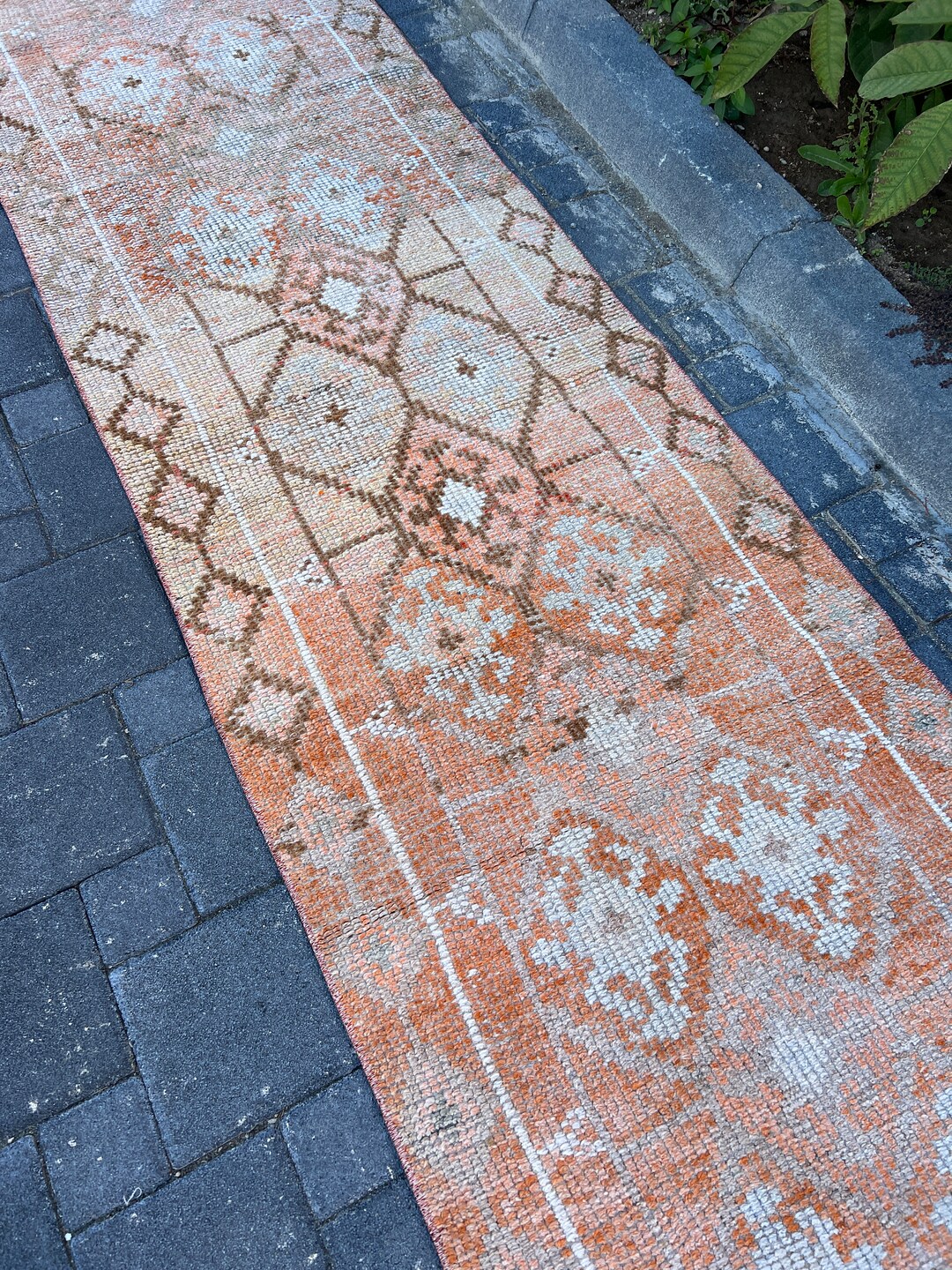 Faded Runner, Beige Runner, Wool Runner, Oriental Runner, Stair Rug ...