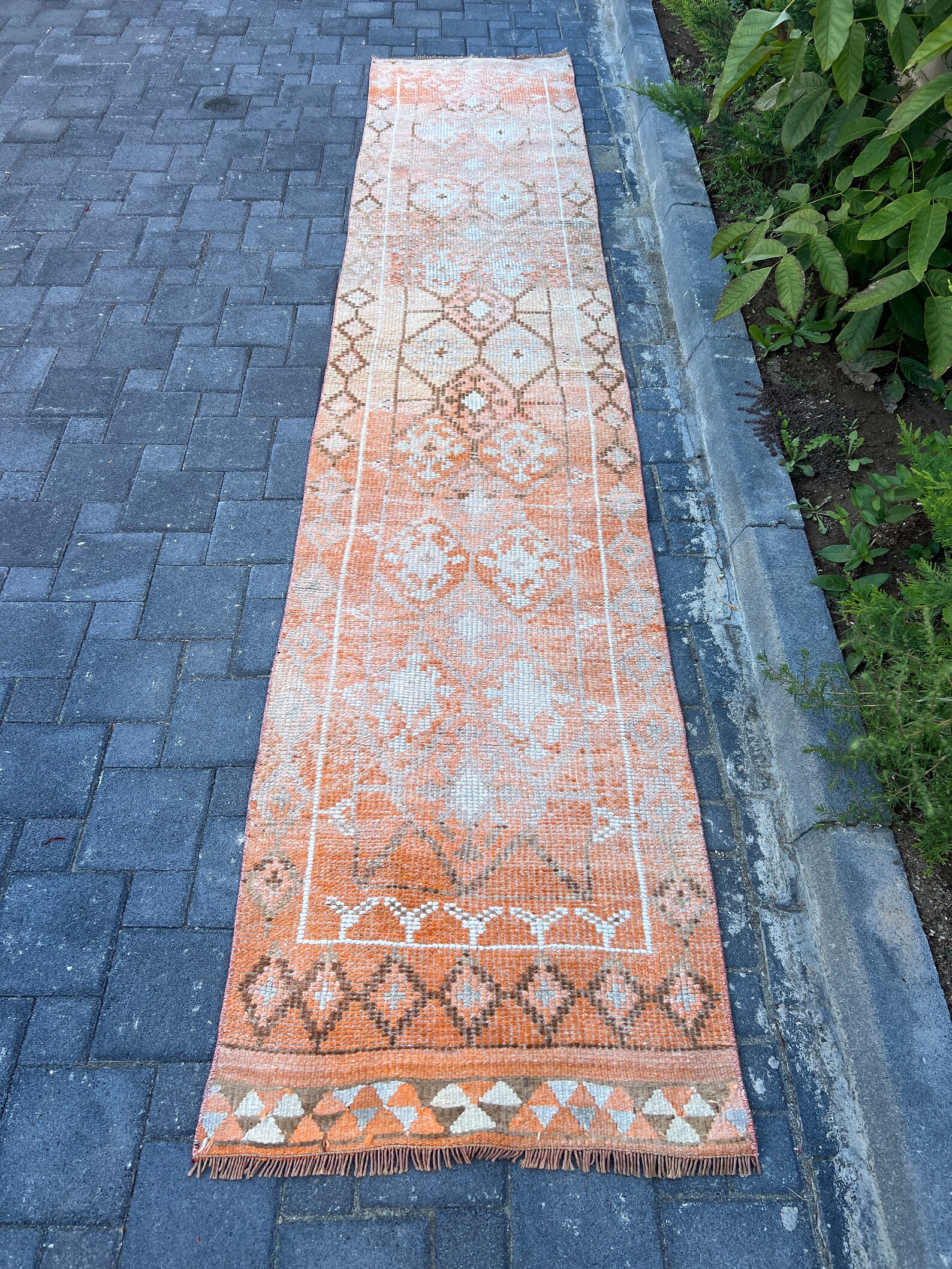 Faded Runner, Beige Runner, Wool Runner, Oriental Runner, Stair Rug ...