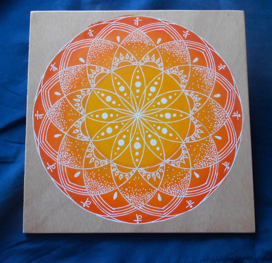 Sacral Chakra Heart Flower, Torus, Seed of Life, Sacred Geometry - Etsy