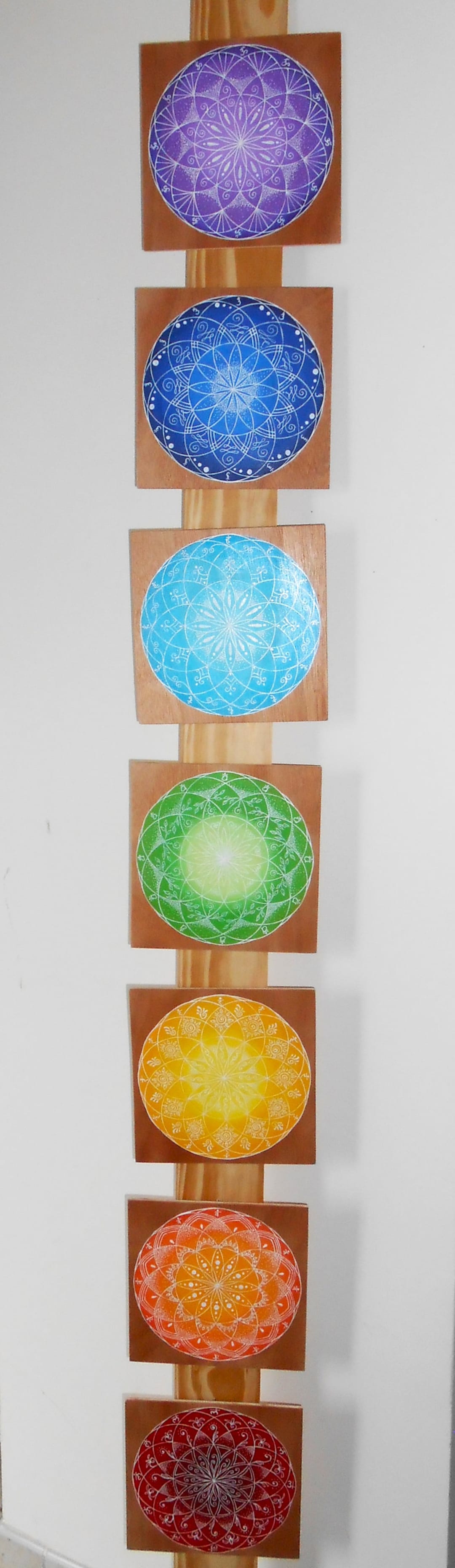 Fleur de cœur les 7 chakras , torus, graine de vie, fleur de vie ...