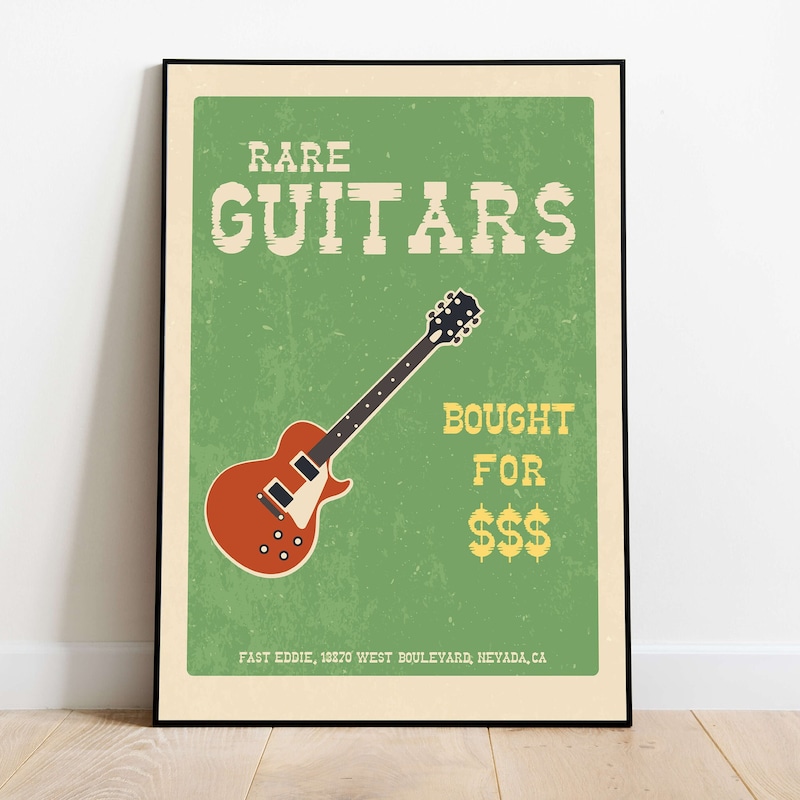 Guitar Poster - Etsy
