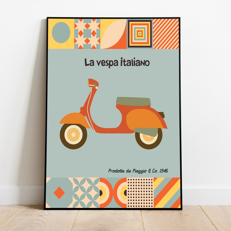 Vespa Art - Etsy