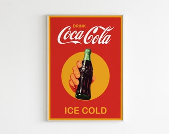 Coca Cola Poster | Etsy