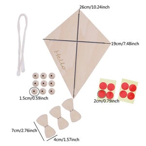Wooden Kite Wall Ornaments for Kids Room Decorations Hanging Pendant ...
