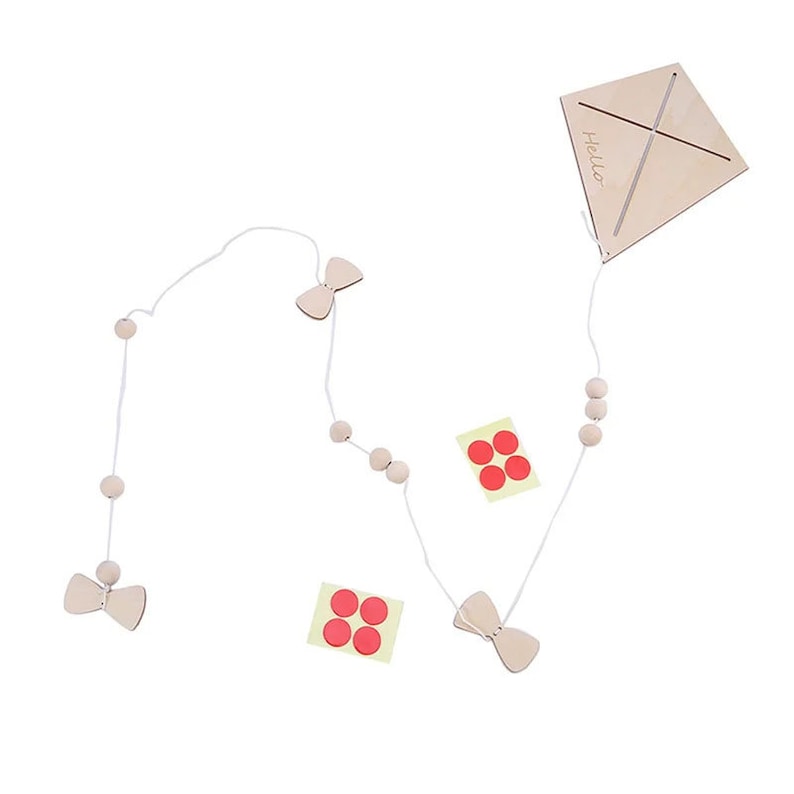 Wooden Kite Wall Ornaments for Kids Room Decorations Hanging Pendant ...