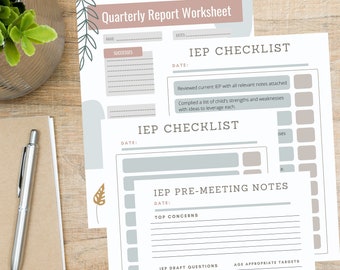 IEP Meeting, Parent IEP Workbook, IEP Preparation Bundle, Parent ...