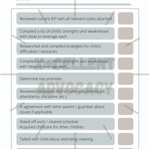 IEP Meeting Parent Bundle - Etsy