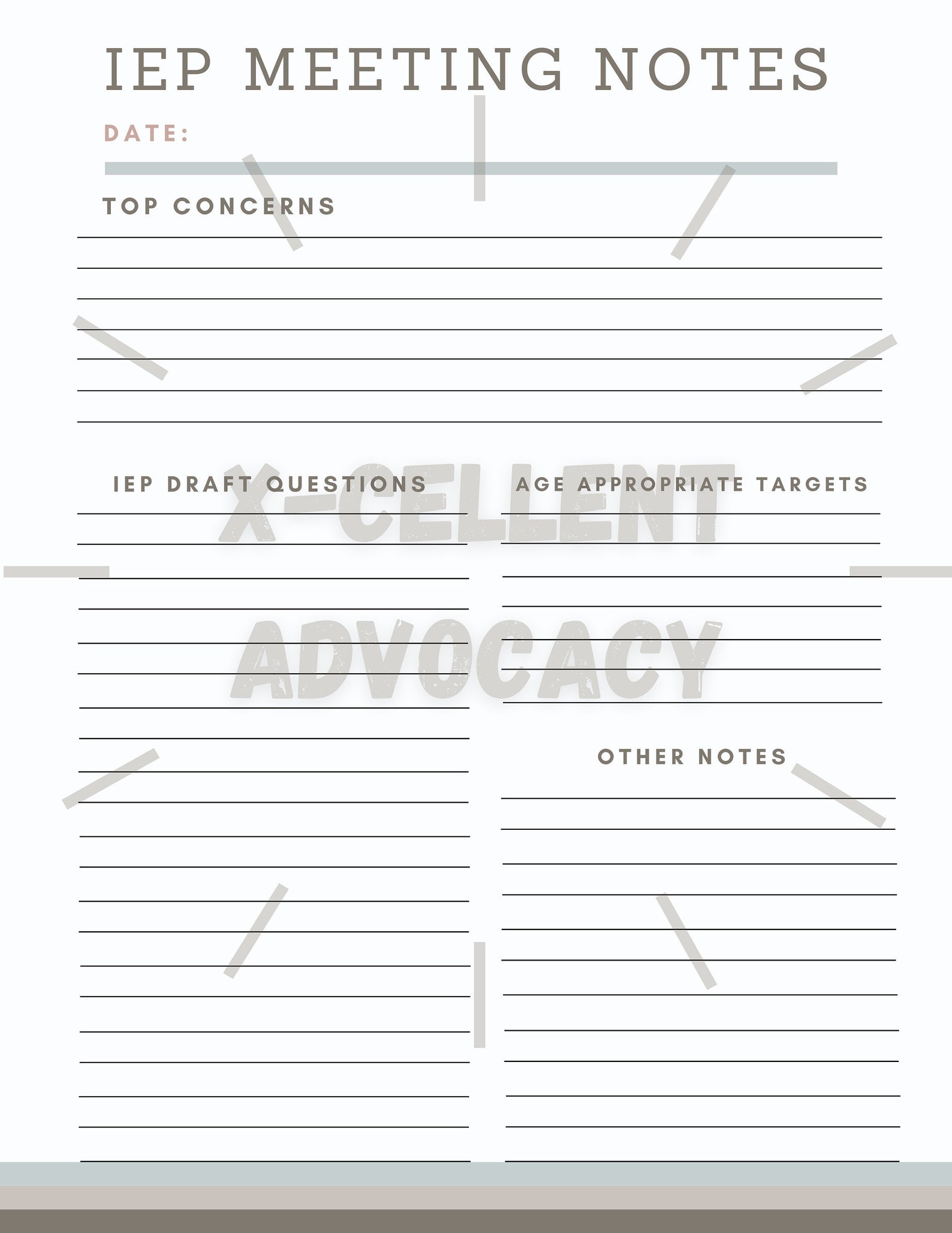 IEP Meeting Parent Bundle - Etsy