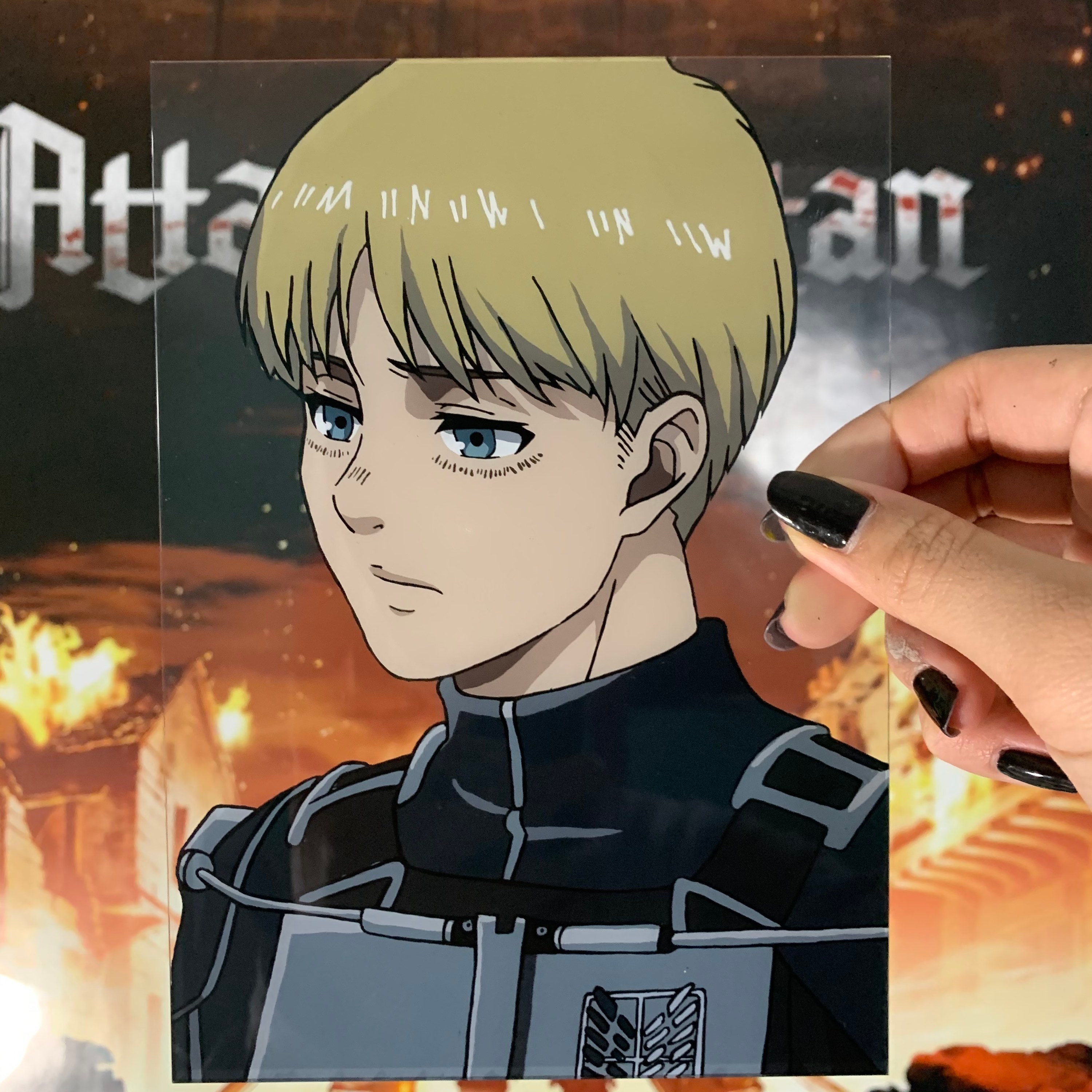 Attack on Titan Armin Arlert Plexiglass Painting | Etsy