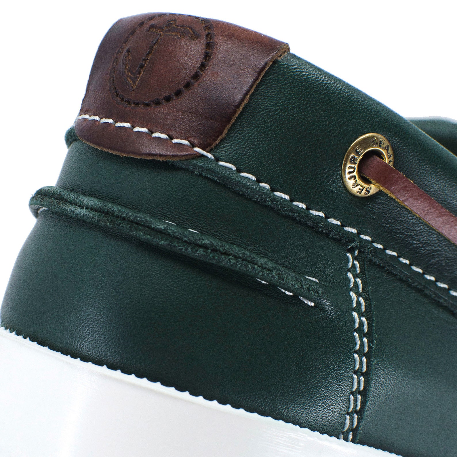 Women’s Boat Shoes Seajure Matira Green Leather - Etsy