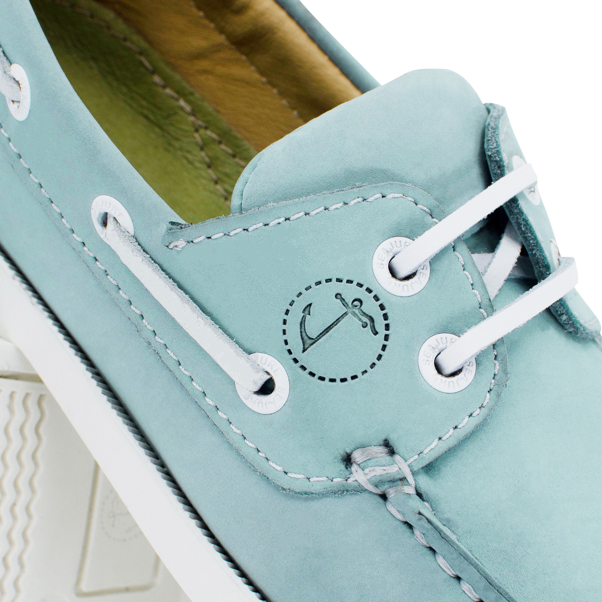 Women’s Boat Shoes Seajure Nacpan Light Blue Nubuck Leather - Etsy
