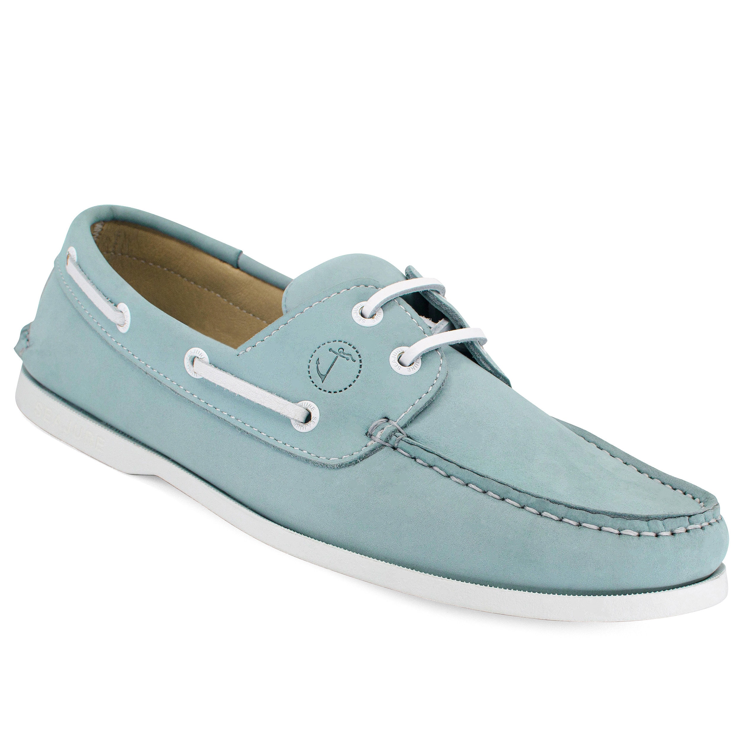 Men’s Boat Shoes Seajure Ifaty Light Blue Nubuck Leather - Etsy