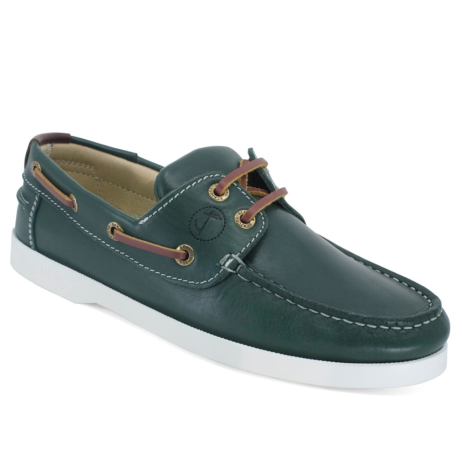 Women’s Boat Shoes Seajure Matira Green Leather - Etsy