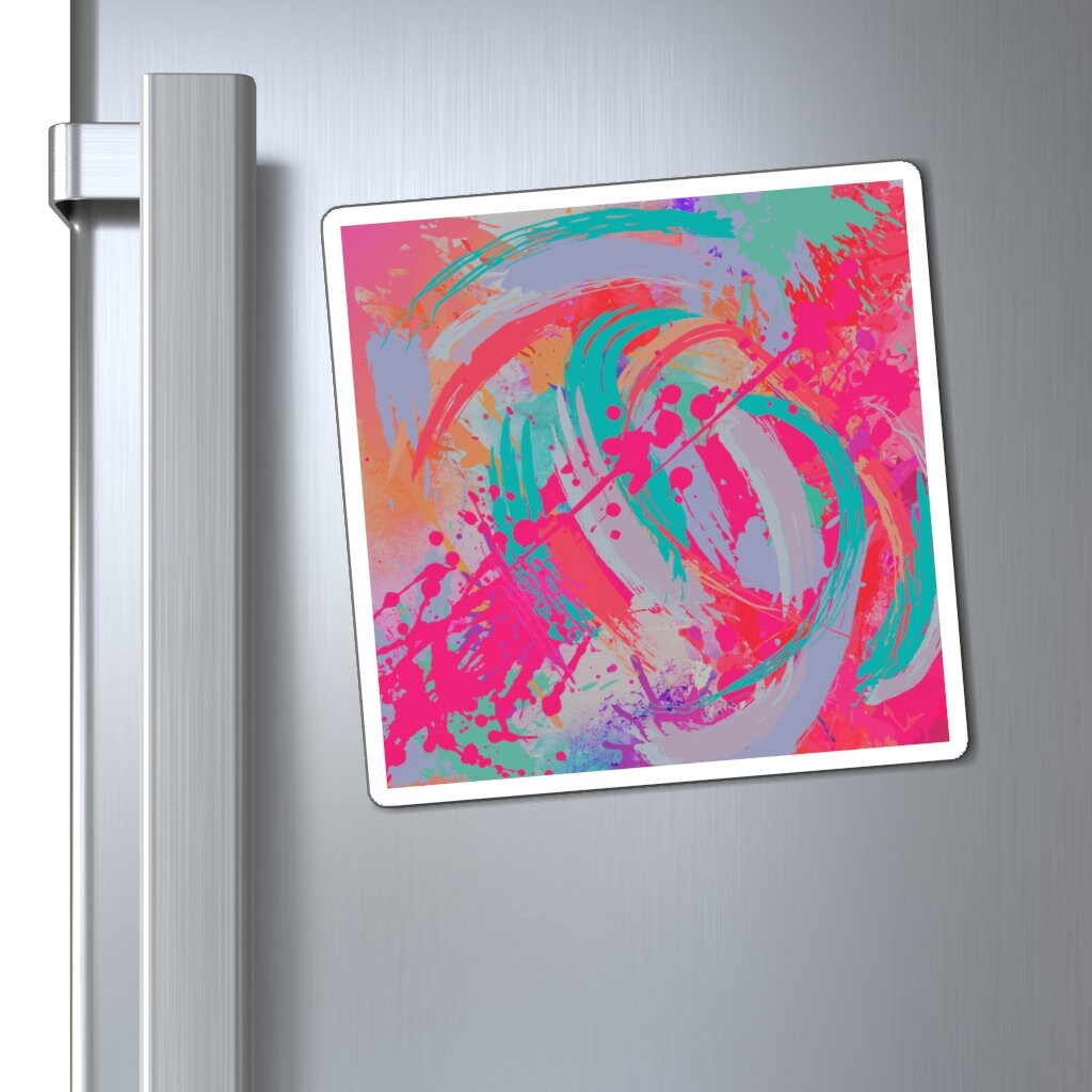 Abstract Magnet Decal Magnet Art Magnet Décor Magnet Tiles - Etsy