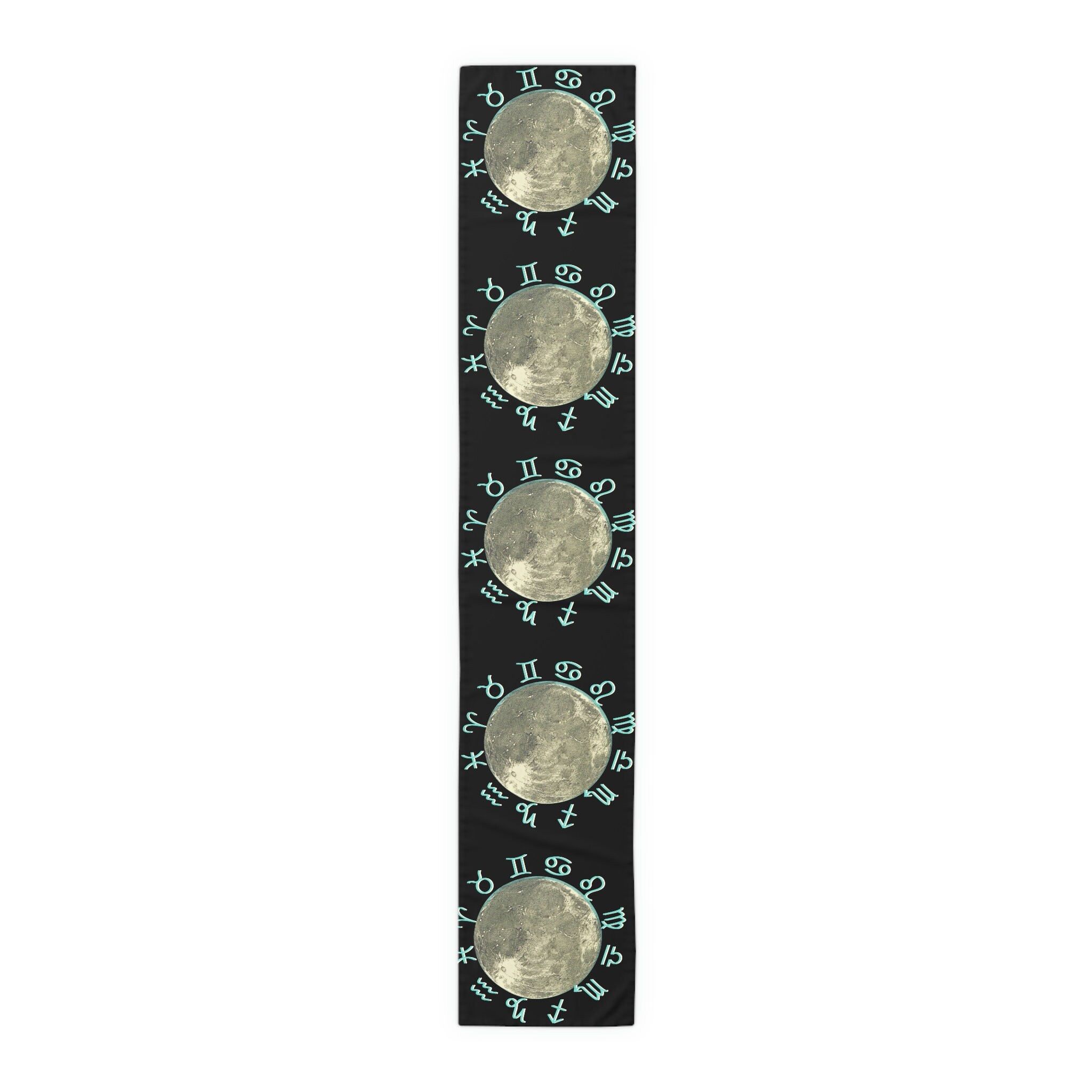Celestial Moon Table Runner Zen Chic Table Cloth Zodiac Sign Etsy