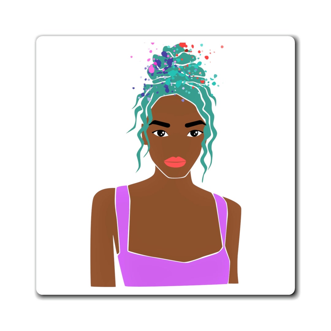 Black Girl Magnets, Magnet Decal, Black Art, Magnet Décor, Magnet Tiles ...