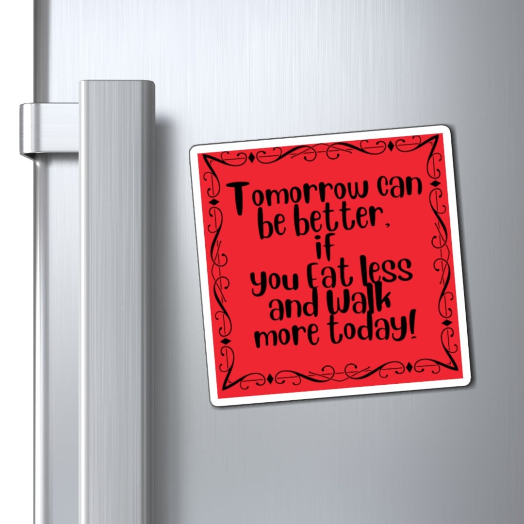 Refrigerator Magnet, Diet Motivation, Food Magnet, Magnet Decal, Diet ...
