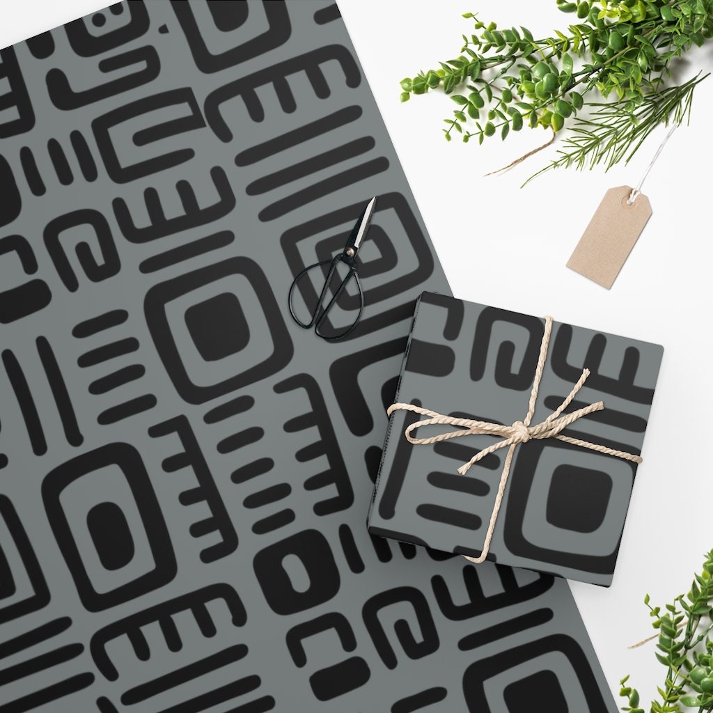 Tribal Wrapping Paper African Designer Gift Wrap Mud Cloth - Etsy UK