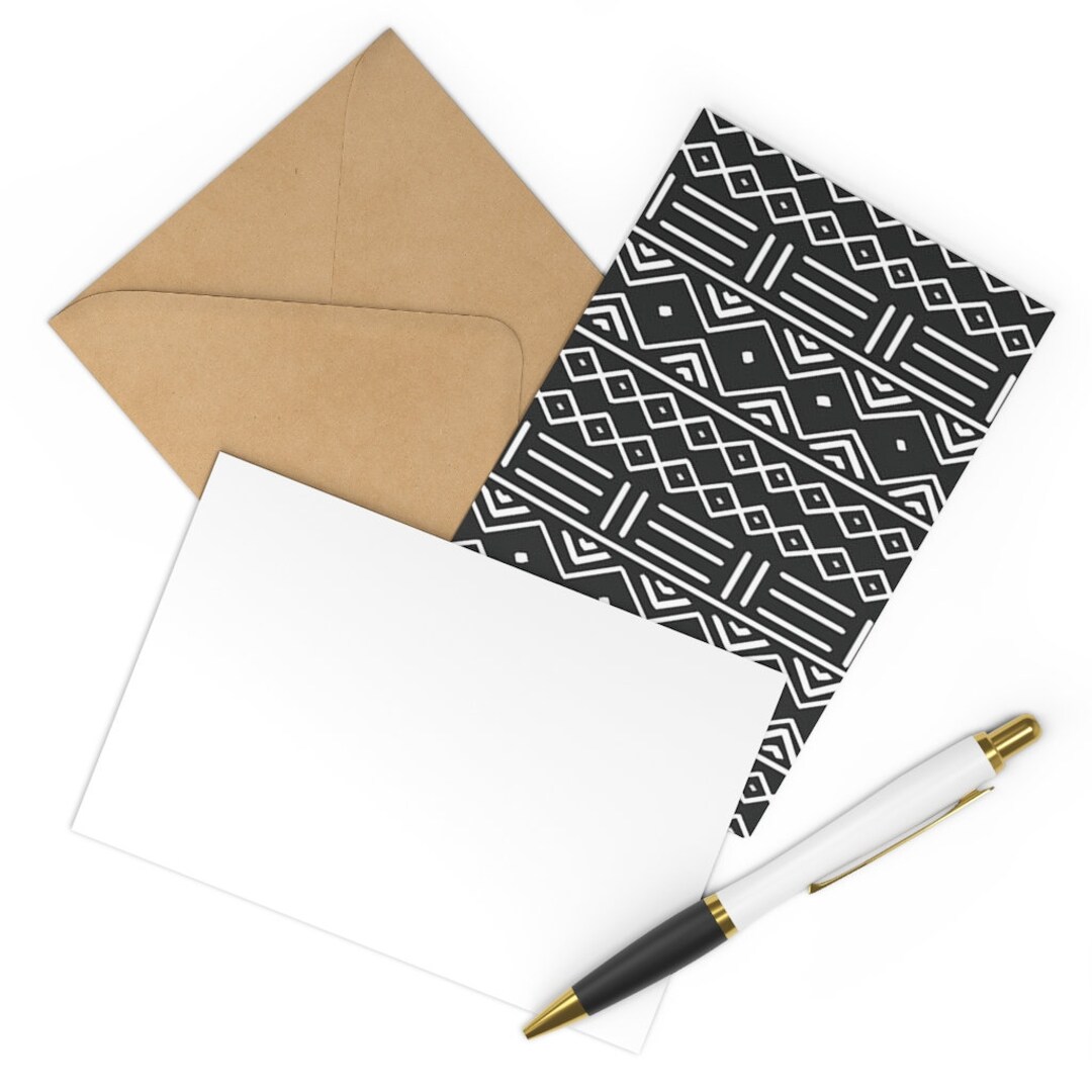 African Design, Artful Tribal Notecards, Blank Note Cards, Stunning ...