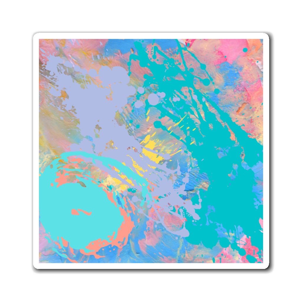 Abstract Magnet Decal, Magnet Art, Magnet Décor, Magnet Tiles, Boho ...