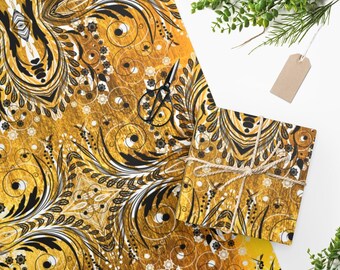 Geo Shapes Gift Wrap, Deco Gift Wrap, Bold Geometric Wrapping Paper ...