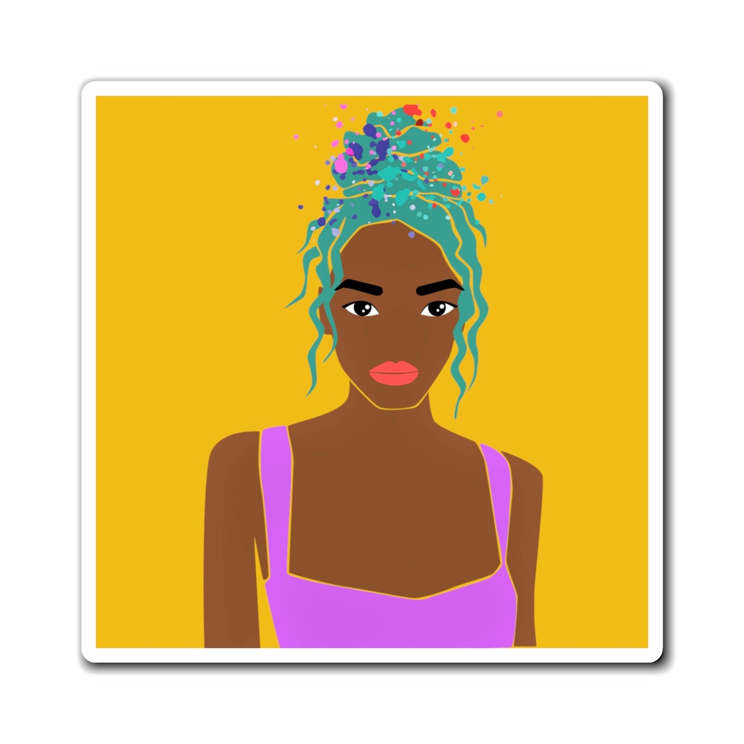 Black Girl Magnets, Magnet Decal, Black Art, Magnet Décor, Magnet Tiles ...