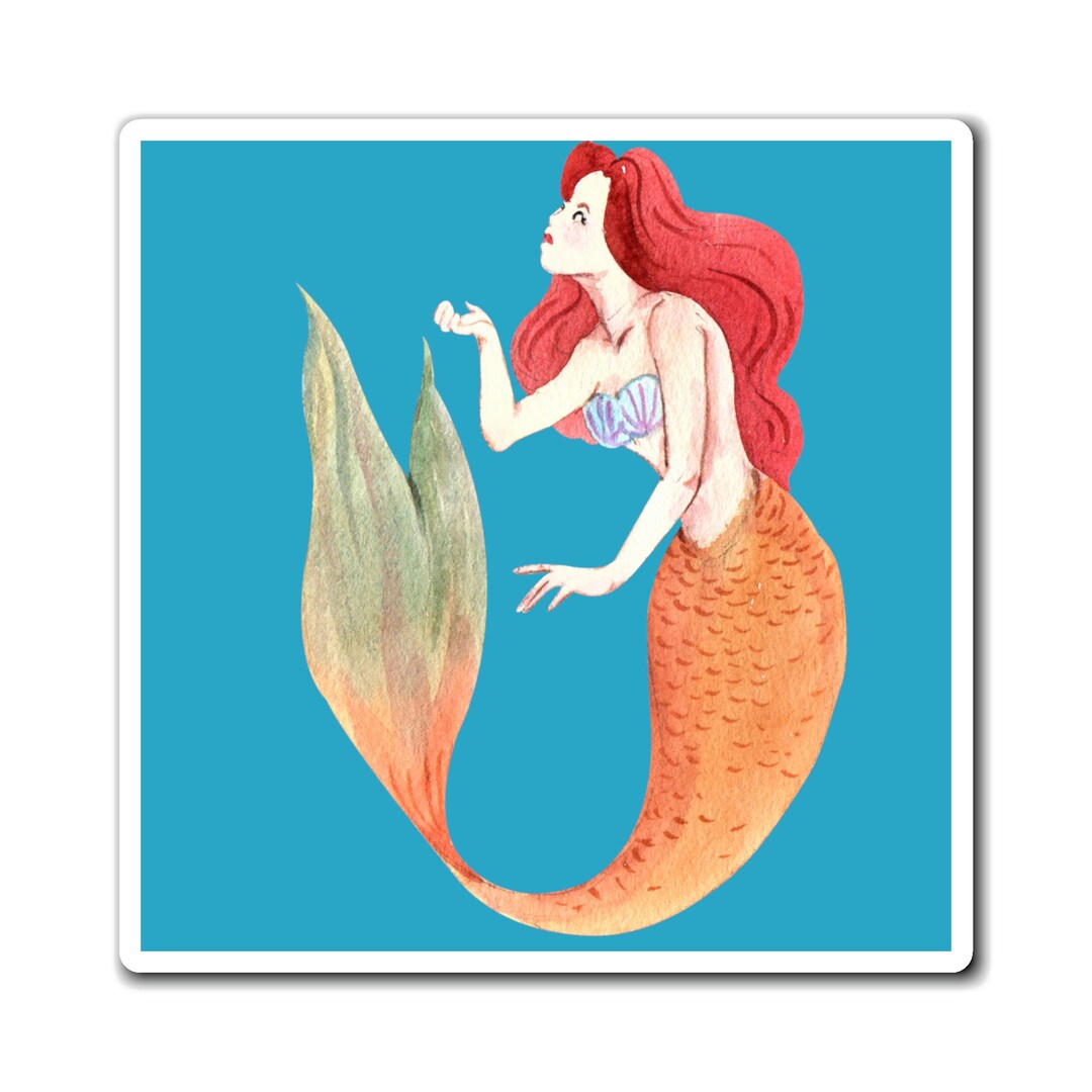 Mermaid Magnet, Magnet Decal, Magnet Art, Magnet Décor, Magnet Tiles ...
