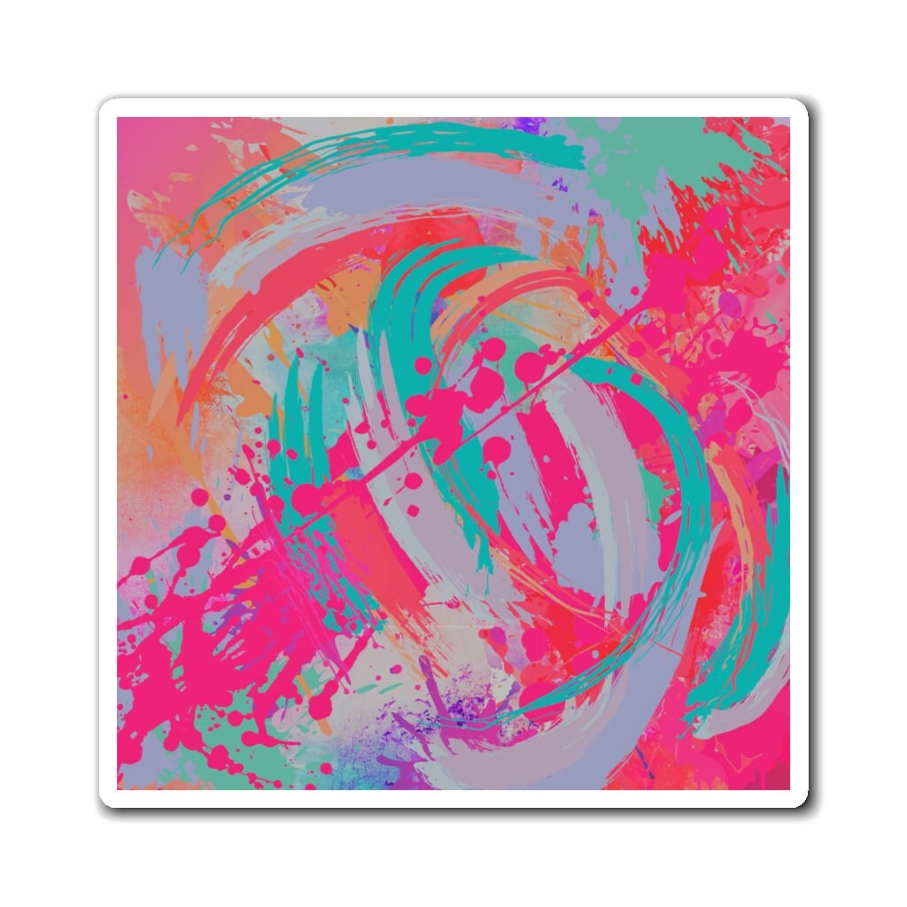Abstract Magnet Decal, Magnet Art, Magnet Décor, Magnet Tiles, Boho ...