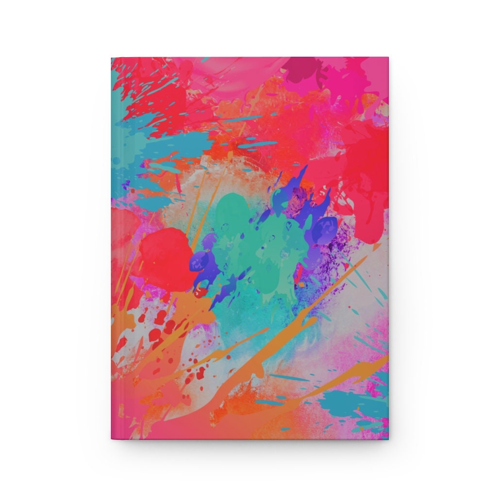 Abstract Journal, Original Art Gratitude Journal, Hardcover Matte Lined ...