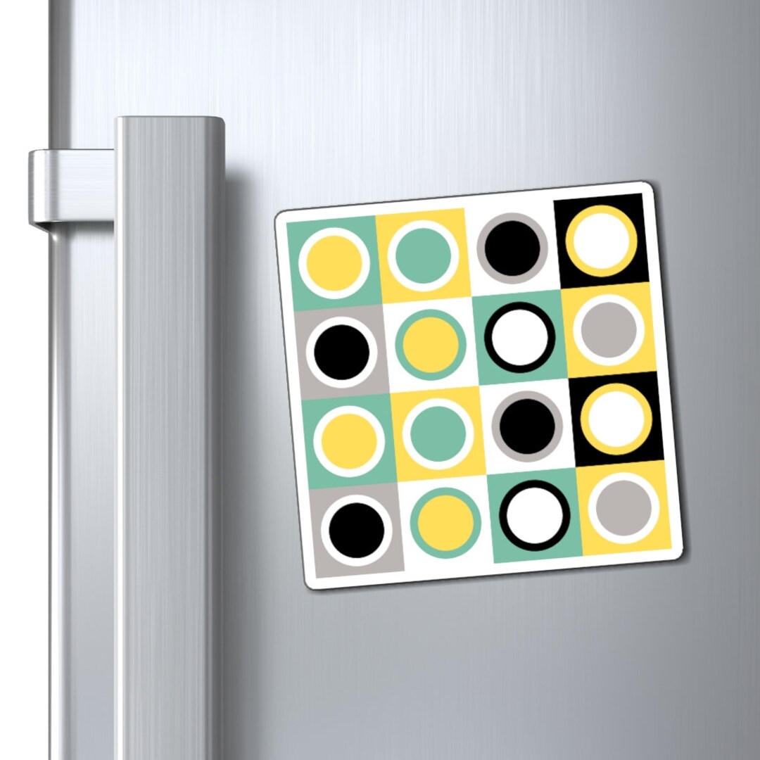 Retro Magnet, Mid Century Decal, Magnet Art, Magnet Décor, Magnet Tiles ...