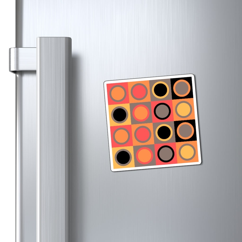 Retro Magnet, Mid Century Decal, Magnet Art, Magnet Décor, Magnet Tiles ...